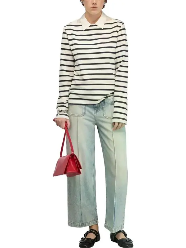SEMICOUTURE Lola Panelled Jeans - Blue