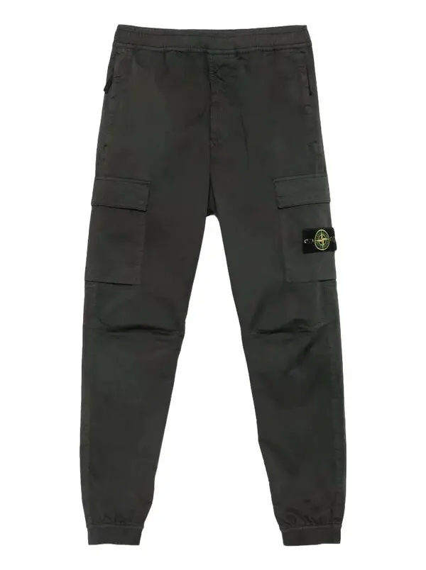 Stone Island Logo-patch Cargo Pants - Grey