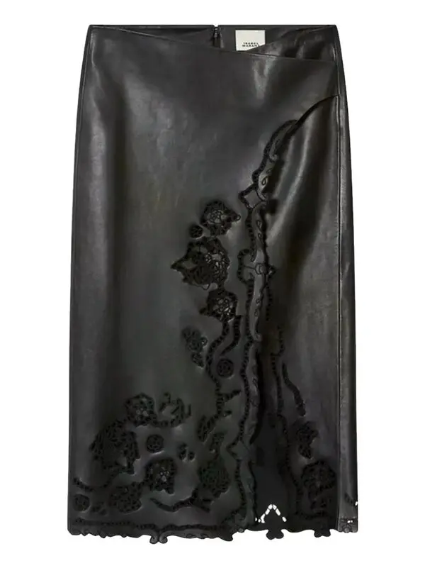 Isabel Marant Étoile Fulsa Leather Skirt - Black