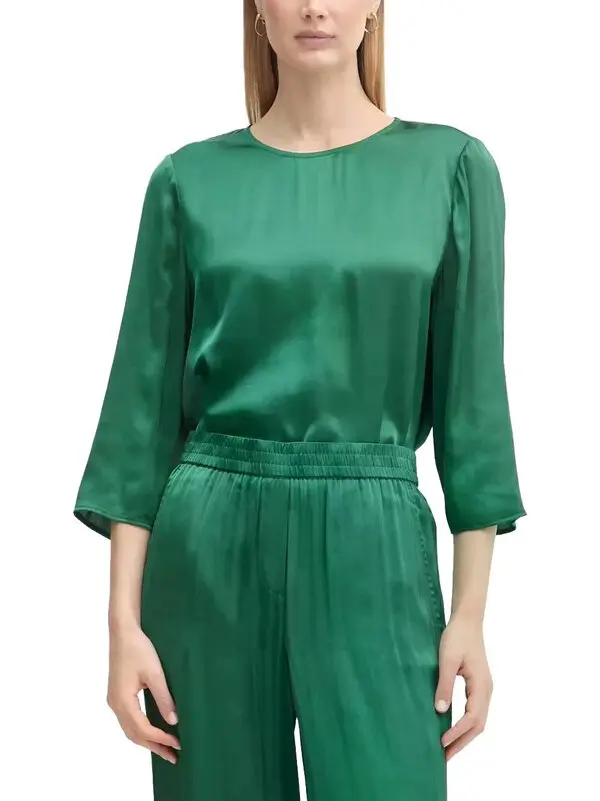 MARC AUREL Satin-finish Blouse - Green