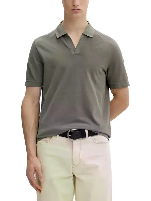 Marc O'polo Piqué V-neck T-shirt - Green