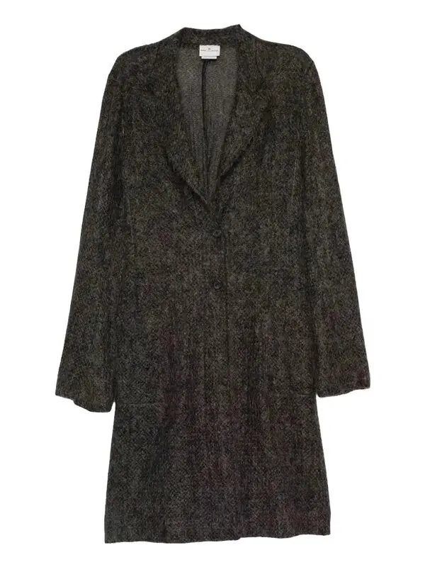 Dries Van Noten 1990s Notched-lapels Cardigan - Grey