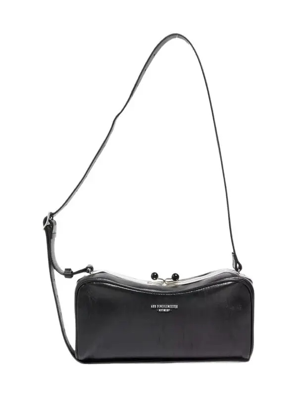 ANN DEMEULEMEESTER Metal-frame Shoulder Bag - Black