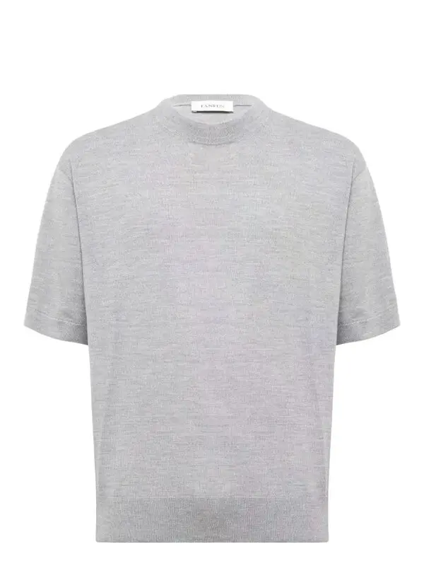 LANEUS Fine-knit T-shirt - Grey