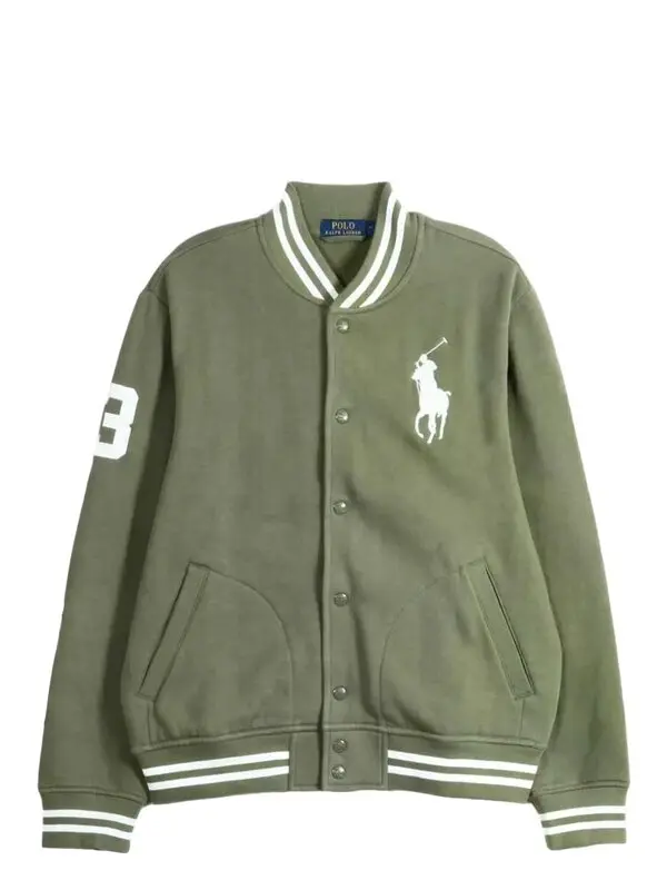 Polo Ralph Lauren Big Pony Fleece Baseball Jacket - Green