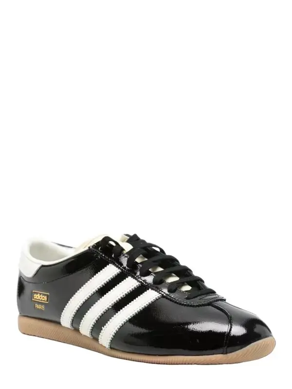 Adidas Paris Patent-leather Sneakers - Black