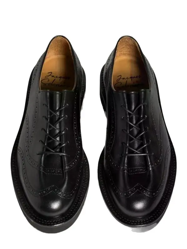 JACQUES SOLOVIERE Boldie Leather Brogues - Black