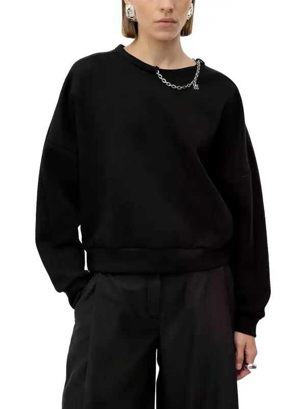 Hugo Chain-detail Sweatshirt - Black