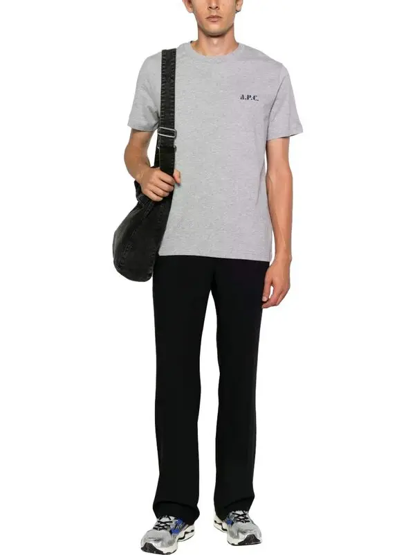 A.p.c. Logo-print T-shirt - Grey