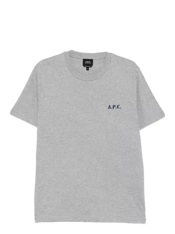 A.p.c. Logo-print T-shirt - Grey