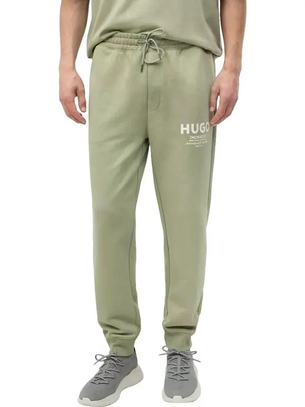 Hugo Cotton Sweatpants - Green