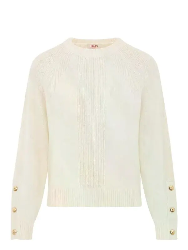 Liu Jo Button-embellished Sweater - Neutrals