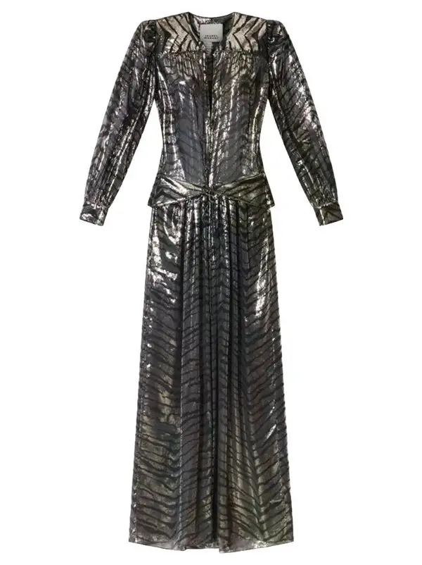 Isabel Marant Étoile Felby Silk Dress - Silver