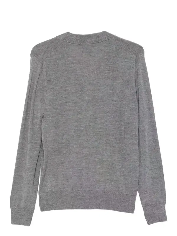 Alpha Studio Button-up V-neck Cardigan - Grey