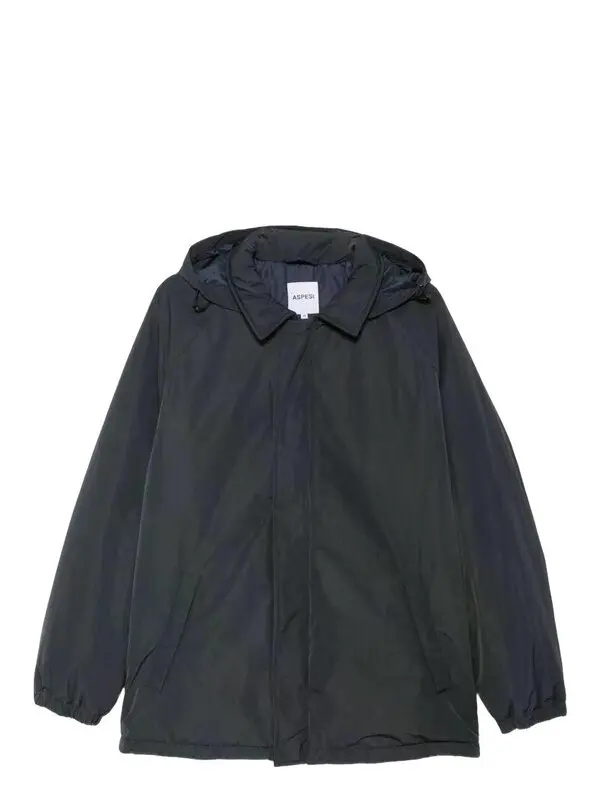 Aspesi Hooded Raglan-sleeve Parka - Blue