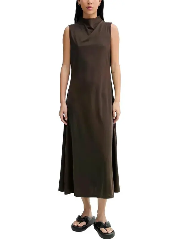 Marc O'polo Sleeveless Funnel-neck Dress - Brown