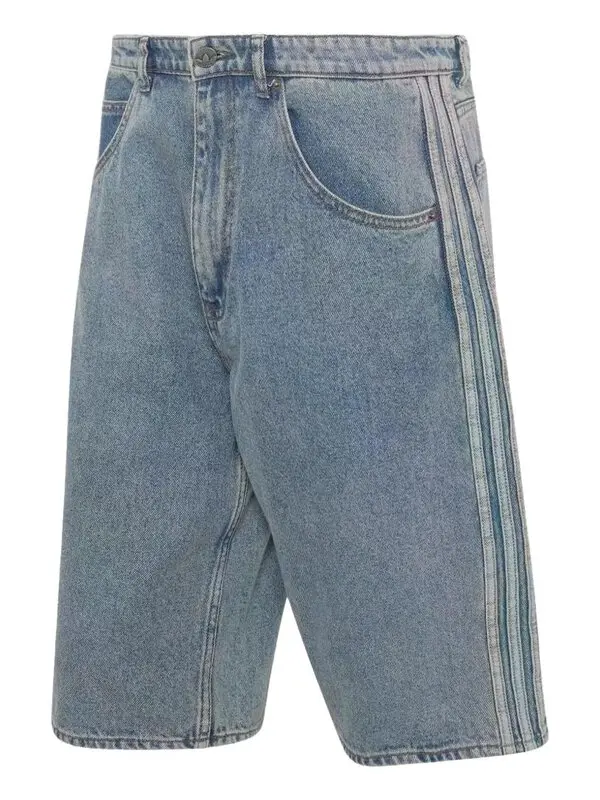 Adidas Firebird Adicolor Denim Shorts - Blue