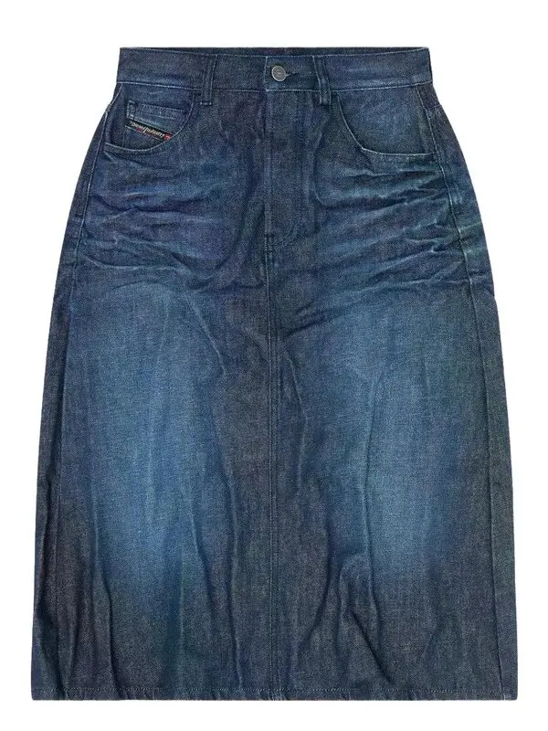 DIESEL® Faded Denim Skirt - Blue