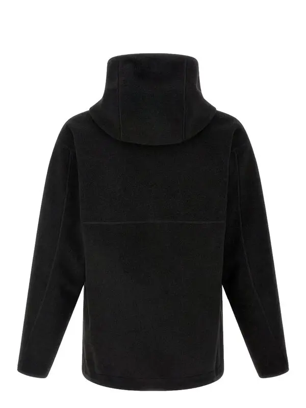 Herno Hooded Textured Jacket - Black