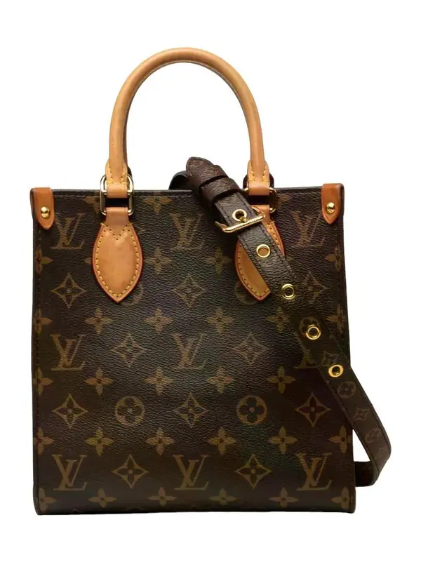 LOUIS VUITTON 2021-2026 Monogram Sac Plat Bb Satchel - Brown