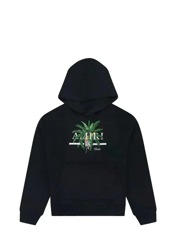 Amiri Palm Tree Hoodie - Black