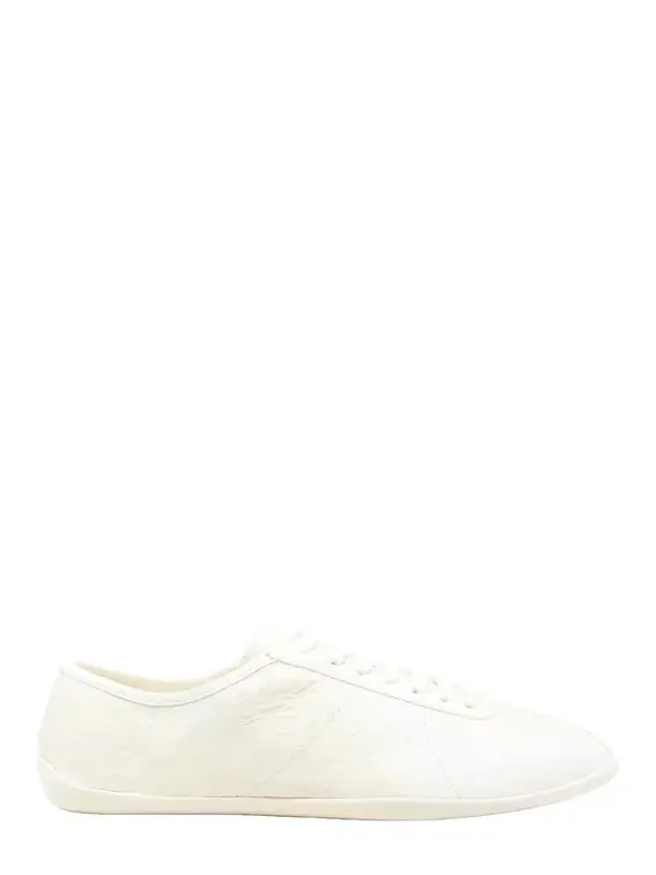 THE ROW Clement Leather Sneakers - Neutrals