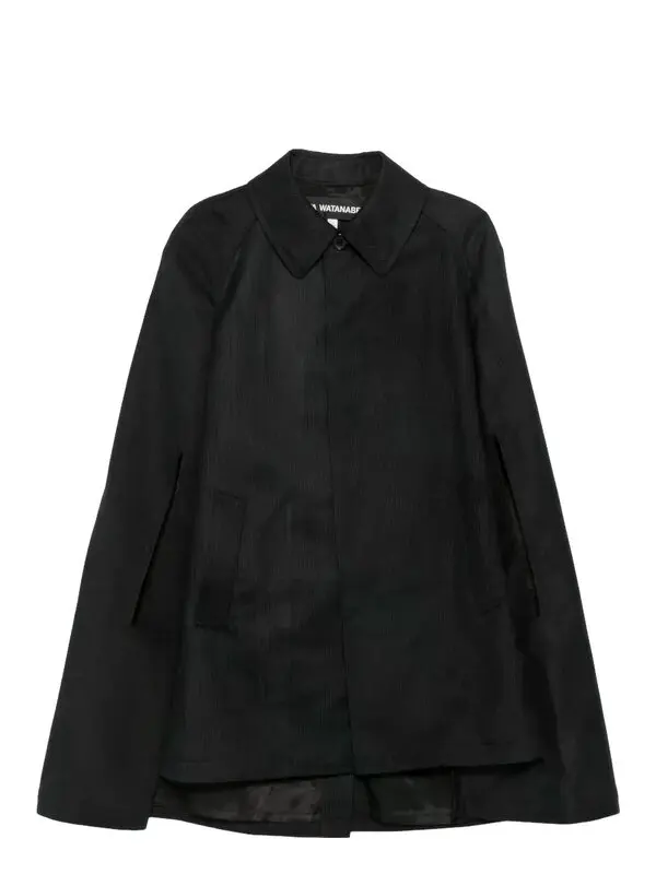 Junya Watanabe Pinstripe-pattern Cape - Black