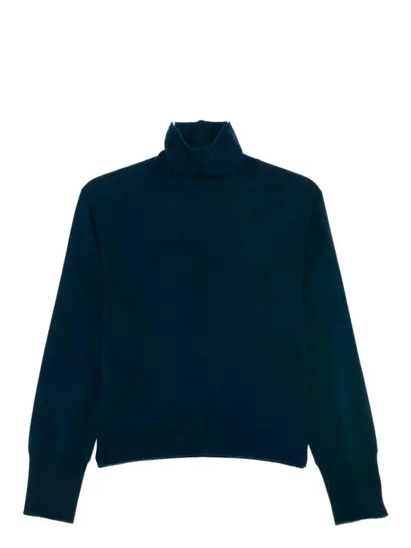 Erika Cavallini Boris Button-back Roll-neck Sweater - Blue