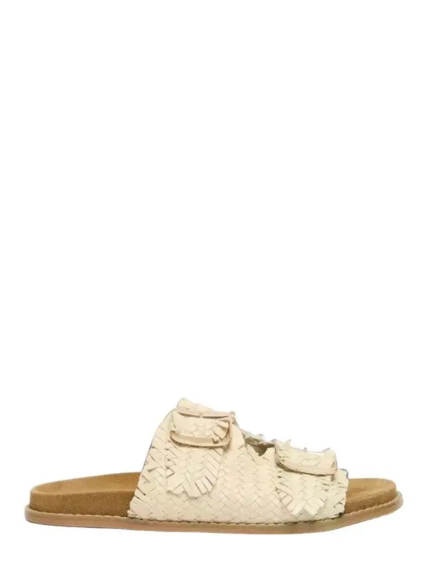 PENNYBLACK Woven Buckle-fastening Sandals - Neutrals