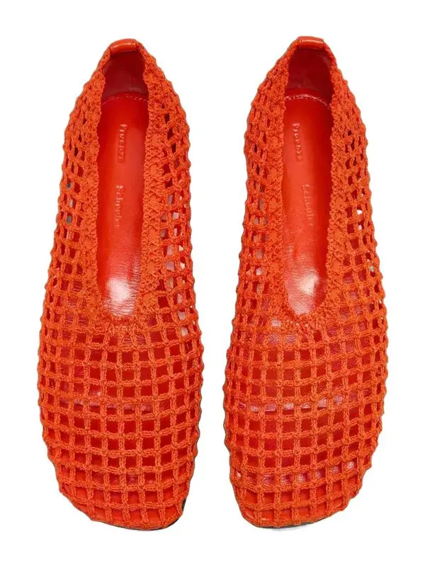 Proenza Schouler Crochet Ballet Flats - Orange