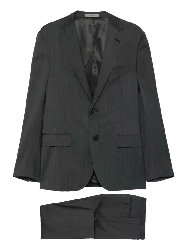 Corneliani Pinstripe-pattern Single-breasted Suit - Grey