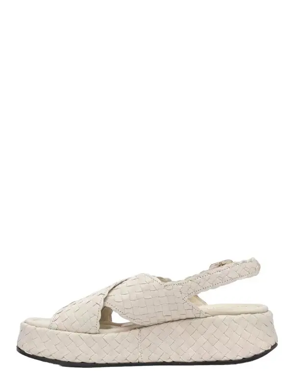PONS QUINTANA Forli Wet Salinas Platform Sandals - Neutrals