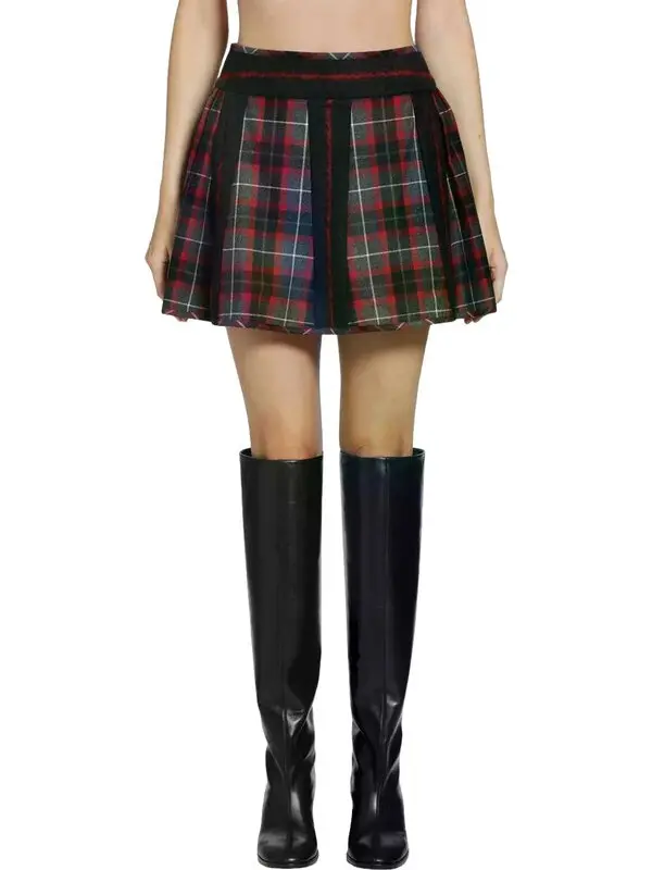 VIVIENNE WESTWOOD Bell Tartan Mini Skirt - Red