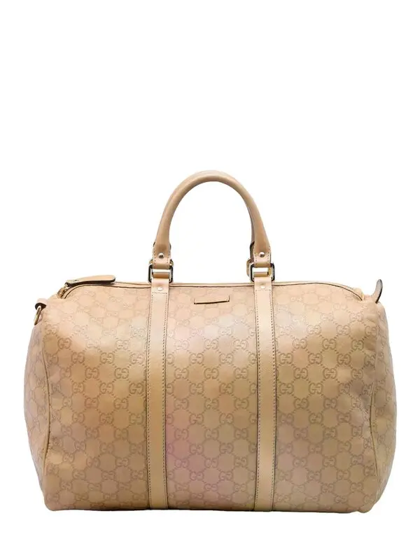 Gucci 2016-2026 Medium Gg Supreme Joy Boston Bag - Brown