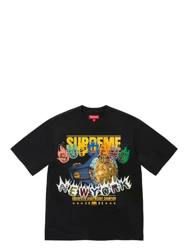 Supreme Undisputed Crystal-embellished T-shirt - Black
