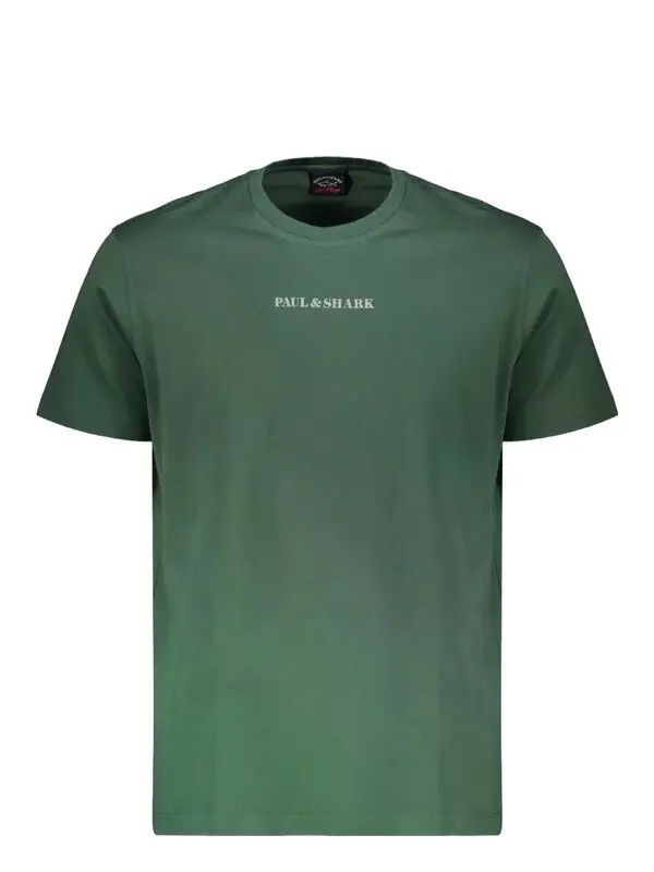 Paul & Shark Logo-print Cotton T-shirt - Green