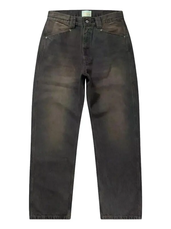 Aries Batten Distressed Jeans - Brown