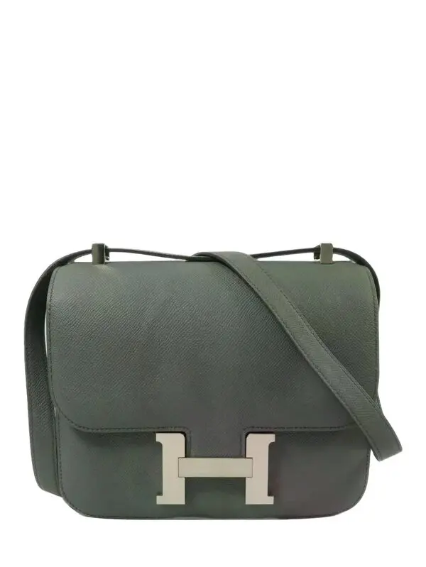 Hermès Constance 24 Epsom Leather Shoulder Bag - Green