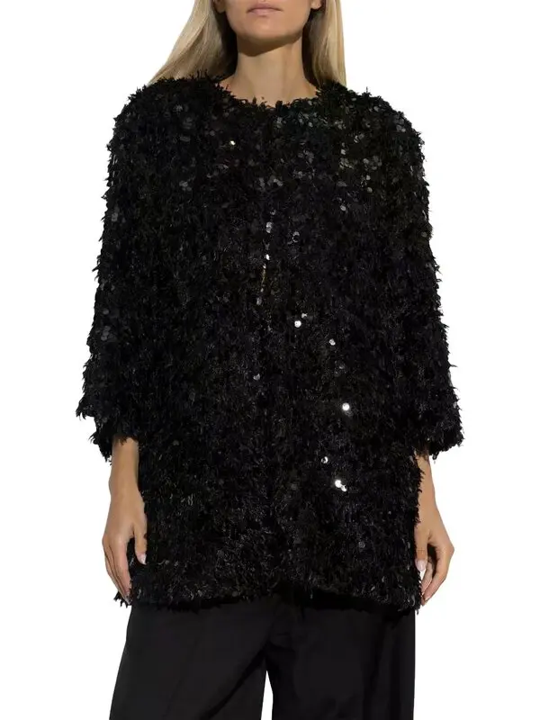 Munthe Vinc Sequin-embellished Jacket - Black