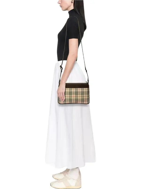 Burberry 2000-2017 House Check Canvas Crossbody Bag - Neutrals