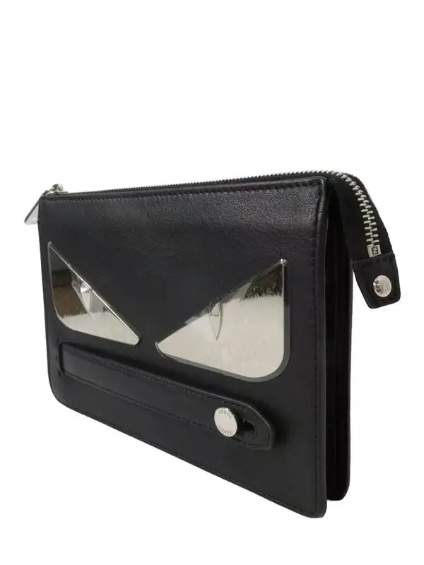 Fendi Bag Bugs Clutch Bag - Black