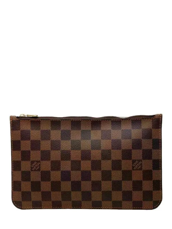 LOUIS VUITTON 2009 Damier Ebene Neverfull Mm Pouch - Brown