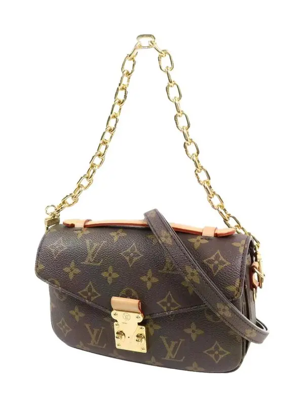 LOUIS VUITTON Pochette Metis Monogram Handbag - Brown