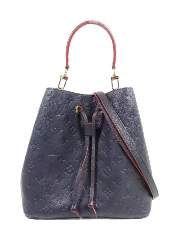 LOUIS VUITTON Monogram Empreinte Neo Noe Mm 2 Way Bag - Blue