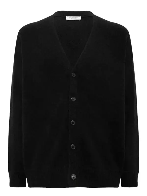 LANEUS Button-up Knitted Cardigan - Black