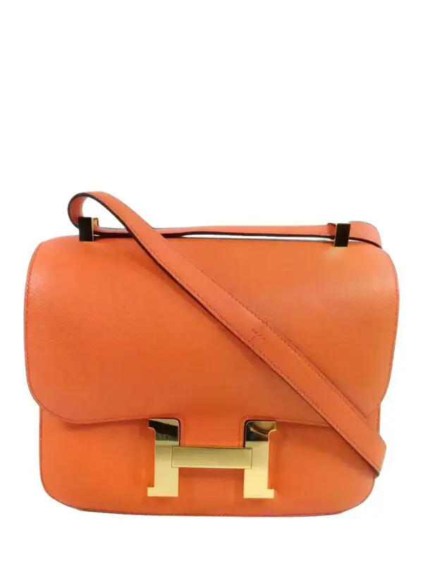 Hermès 24 Constance Shoulder Bag - Orange