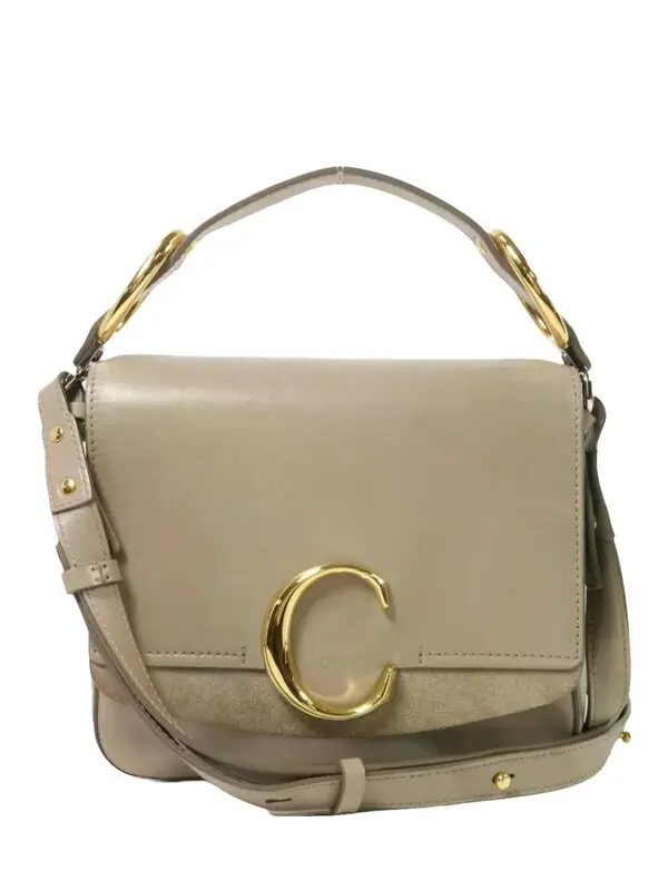 Chloé Small C Double Handbag - Brown