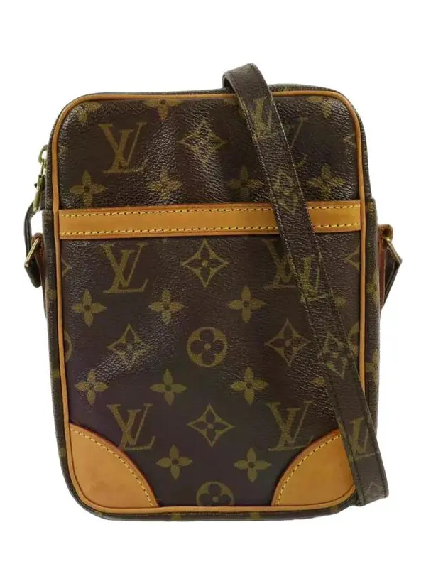 LOUIS VUITTON Danube Monogram Canvas Messenger Bag - Brown