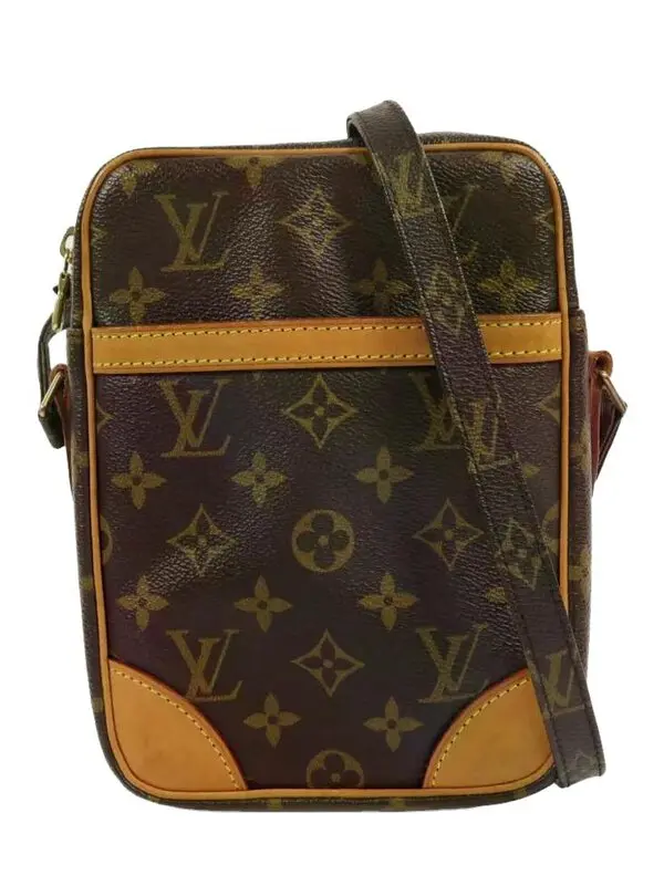 LOUIS VUITTON Danube Monogram Canvas Messenger Bag - Brown