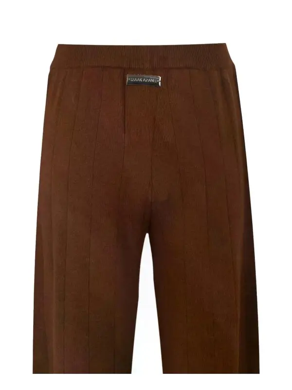 IZAAK AZANEI Straight-leg Trousers - Brown